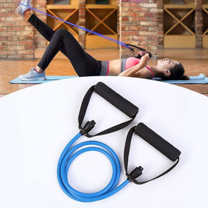 TQS Tube Heavy Quality Exercise Band for Stretching, Full Body Workout ...
