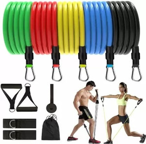 HOIGADGETS 11Pc Elastic Rubber Rope Sport Expander Exercise Resistance ...