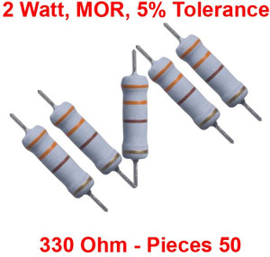 ELPH MOR | Metal Oxide Resistance | 2 Watt | 330 Ohm Pcs 100 Fixed ...