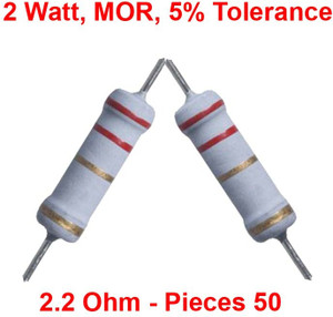 ELPH MOR | Metal Oxide Resistance | 2 Watt | 2.2 Ohm Pcs 50 Fixed ...