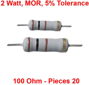 ELPH MOR | Metal Oxide Resistance | 2 Watt | 100 Ohm Pcs 20 Fixed ...
