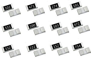 Steko (Pack of 120 Pcs) SMD Chip 1206 Most Commonly Use Resistor 1/4w ...
