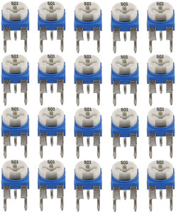 Charohm 500 Ohm (501) 20 Pcs Single Turn Vertical Preset Potentiometer ...