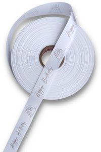DYCRibbons Happy Birthday White White Satin Ribbon Price in India - Buy ...