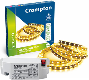 Crompton 300 LEDs 5 m Yellow Steady Strip Rice Lights Price in India ...