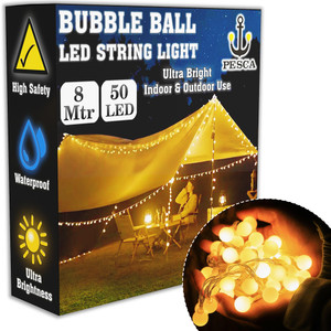 Flipkart SmartBuy 50 LEDs 8 m Yellow Steady Ball Rice Lights Price in ...