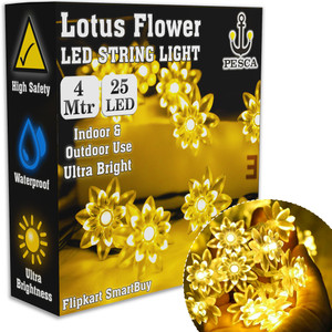 Flipkart SmartBuy 25 LEDs 4 m Yellow Steady Flower Rice Lights Price in ...