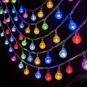 FIZZYTECH 15 LEDs 3 m Multicolor Flickering Ball Rice Lights Price in ...
