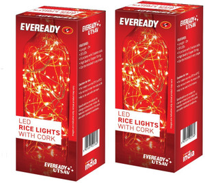 EVEREADY 20 LEDs 2 m White Steady String Rice Lights Price in India ...