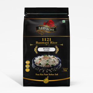 Red Rose Royal XXXL Basmati Rice, Perfectly Aged Grain, Rich Aroma ...