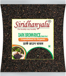 siridhanyalu Dark Brown Rice (Gwt 1Kg) Black Black Rice (Long Grain ...
