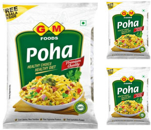 GM FOODS Poha Pack Of 3 Poha Price in India - Buy GM FOODS Poha Pack Of ...
