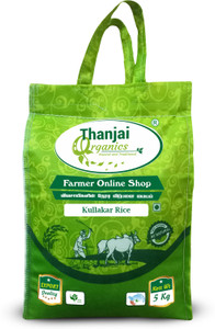 Thanjai Organics Kullakar Hand Pounded Rice 5 Kg | Traditional Red Rice ...