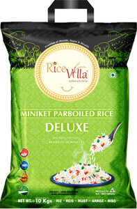 Rice Villa Deluxe Minikit Rice (Full Grain, Parboiled) Price in India ...