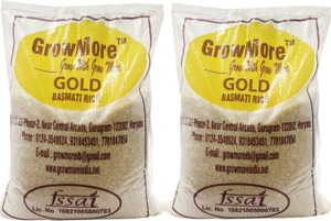 GROW MORE Basmati Gold Rice (10 KG) (5 kg Pack 2) Basmati Rice (Long ...