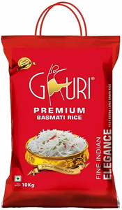 Gauri Premium Basmati Rice 10 Kg Basmati Rice (Full Grain, Unpolished ...