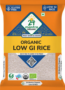 24 mantra ORGANIC Low GI Rice Sona Masoori Rice (Full Grain, Unpolished ...