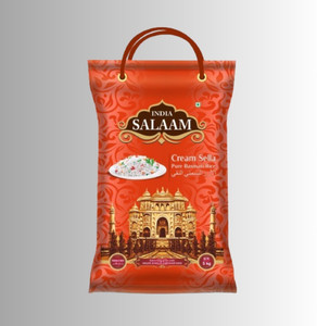India Salaam Cream Sella_5 K.G Basmati Rice (Long Grain, Steam) Price ...