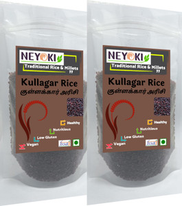 NEYOKI Kullagar Rice 1kg (pack of 500gmx2= 1kg) Red Boiled Rice (Full ...