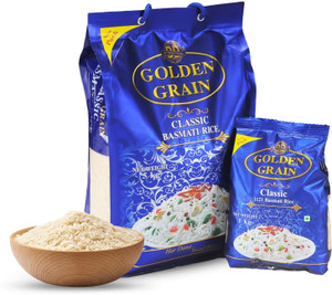 Golden Grain Classic Basmati Rice 5Kg+1Kg Combo, NON-GMO Biryani, Pulao ...