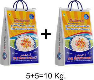 Maharani Suitable for Diabetics (Pack of 2 * 5kg Each) Basmati Rice ...