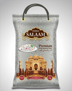 India Salaam PREMIUM _ 5 K.g Basmati Rice (Long Grain, Steam) Price in ...