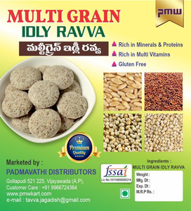 PMW Multi Grain Idli Rava 500g(Pk of 3)- Easy to Make Idli Rice (Mini ...