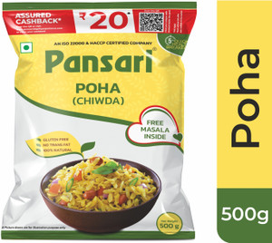 Pansari Poha 500g Pack Yellow Poha Price in India - Buy Pansari Poha ...