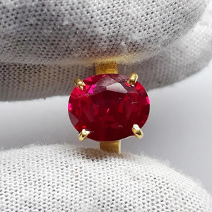 Gemzonite Unique & Effective 100% Original Ruby Manik Ring for Men ...