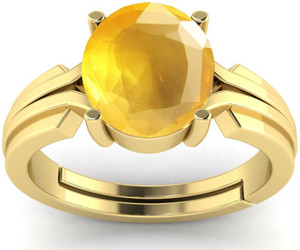 PARTH GEMS Metal Sapphire Gold Plated Ring Price in India - Buy PARTH ...