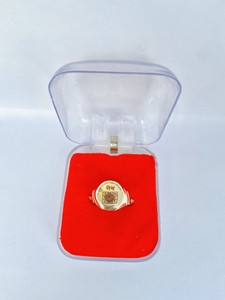 R G MART Ashtadhatu Mesh Rashi Yantra Rudraksha With Para Gold Plated ...