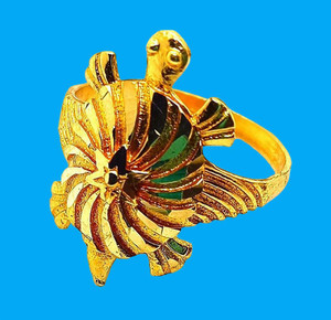 Dynamic Retail Global Tortoise Turtle Kachua Meru Ring for Men Boys ...