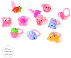 Kidzoo Stylish Cute cartoon Shaped Plastic Play Toy Finger Ring For ...