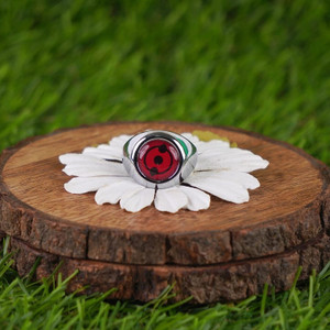 OFFO Naruto Anime Two Tomoe Sharingan Ring|Rings for men and women ...