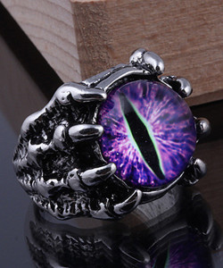 Syfer Evil Eye Ring, Devil Eye Ring, Dragon Eye RIng, Unisex RIng ...