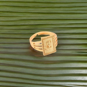 Temora Gold plated Lord Shiva Mahadev ring for men and boys Alloy Gold ...