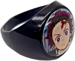 GT Gala Time Anime Demon Slayer Tanjiro Black Ring Cosplay Collectible ...