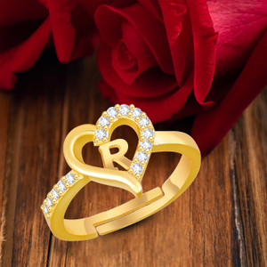Kanak Jewels Valentine Gift Initial Letter R ring for Girls stylish ...