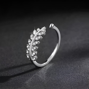 vs unique collections Silver Crystal Platinum Plated Adjustable AD ...