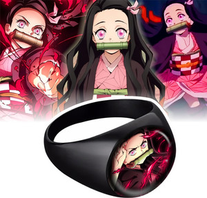 Tiny Tim Anime Demon Slayer Nezuko Kamado Ring Cosplay Merch for ...