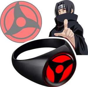 Tiny Tim Anime Naruto Itachi Uchiha Sharingan Ring Cosplay Collectible ...
