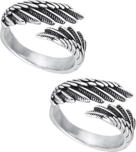 vs unique collections Set Of 2 Pc Silver Funky Dainty Demon Angel Wings ...