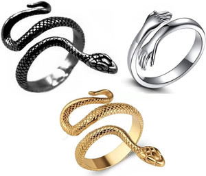 De-Ultimate Pack Of 3 CMB7904 Love Couple Hand Hug Me And Shiva Snake ...