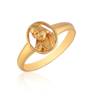Mahakaal Jewels Gold Plated Tortoise Shirdi Sai Baba/Sai Finger Ring ...