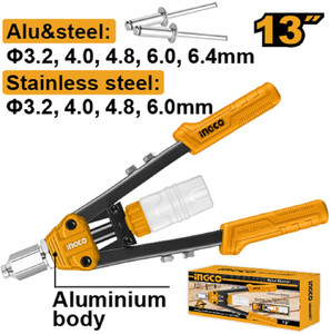 INGCO HR131 Hand riveter 13 inch Medium Duty Fast Hitting Rivet Gun ...