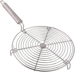 ONTOMO Stainless Steel Roaster Papad Jali, Pizza Round Roaster Grill ...