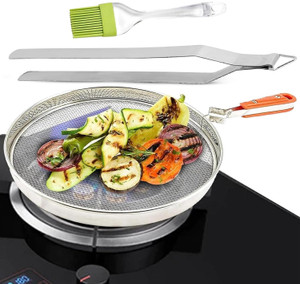 Panca Roaster with Tong and Spatula,Phukla Grill And Chimta,Roti Jali ...