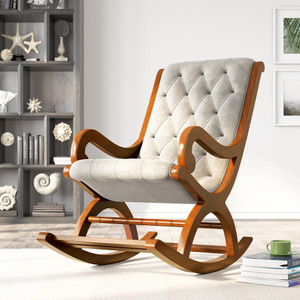 iAnanas Wood Rocking Chair for Living Room || Home Decor || Easy Chair ...