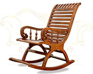 MIKEL ENTERPRISES Teak Wood Rocking Chair/Colonial Rocking Chair ...