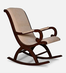 Soul Light Art Wooden Rocking Chair, Wooden Rolling Chair, Wooden Easy ...